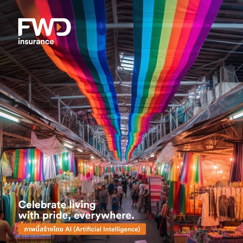 FWD ประกันชีวิต นำเทคโนโลยี AI ต่อยอดกับแคมเปญ Celebrate living with Pride, everywhere