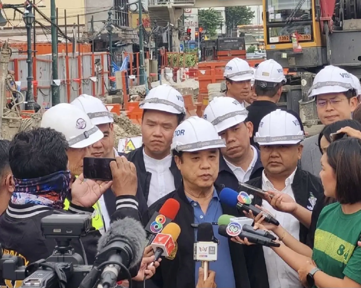 “สุริยะ”เสียใจต่อครอบครัวผู้เสียชีวิตเหตุเหล็กเส้นกำแพงกันดินร่วงหล่น ...