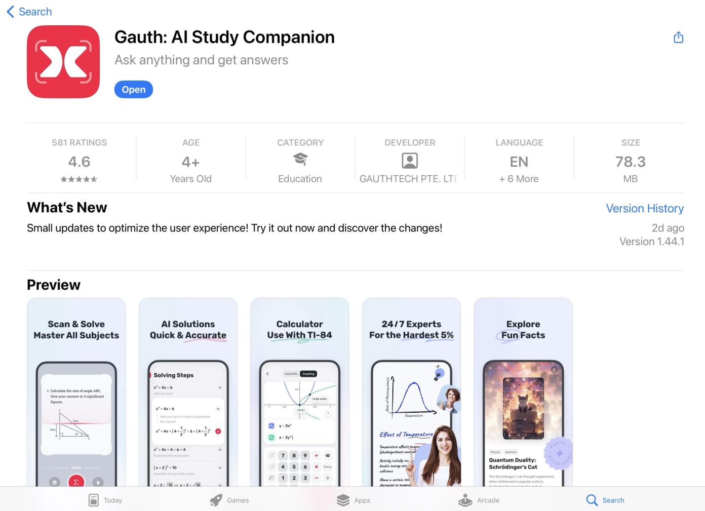 Gauth ในเครือ TikTok แอปการศึกษา AI ผู้ช่วย ทำการบ้าน รุกตลาดสหรัฐ